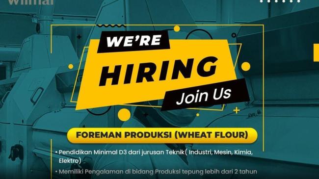 Wilmar Indonesia Group Buka Lowongan Foreman Produksi dan Empat Posisi ...